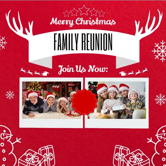 Christmas Family Reunion Template | PosterMyWall
