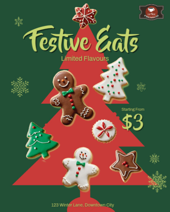 Copy of Christmas Festive Cookies Sale Poster | PosterMyWall