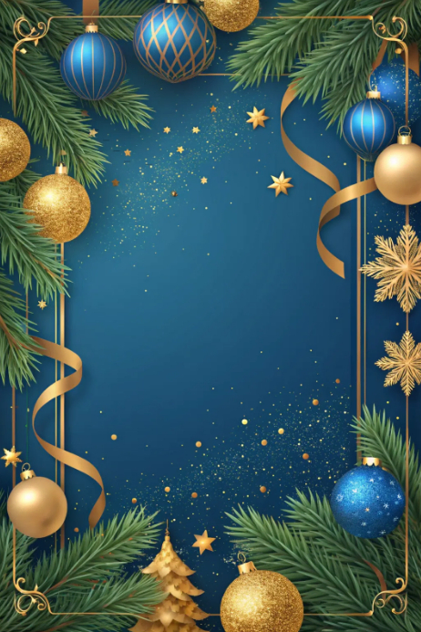 Christmas Festive Frame Background Template | PosterMyWall