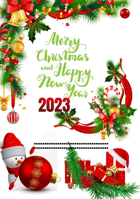 Christmas fly Template | PosterMyWall