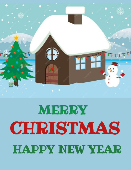 Christmas flyer, Happy Christmas poster Template | PosterMyWall