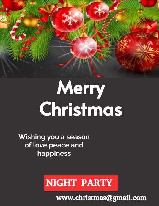 Christmas flyer, Happy Christmas poster Template | PosterMyWall