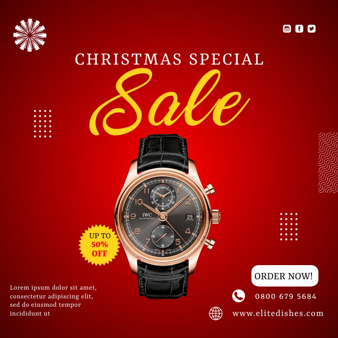 Christmas flyer Template | PosterMyWall