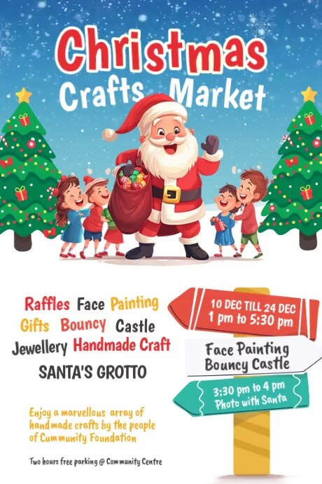 christmas flyer Template | PosterMyWall