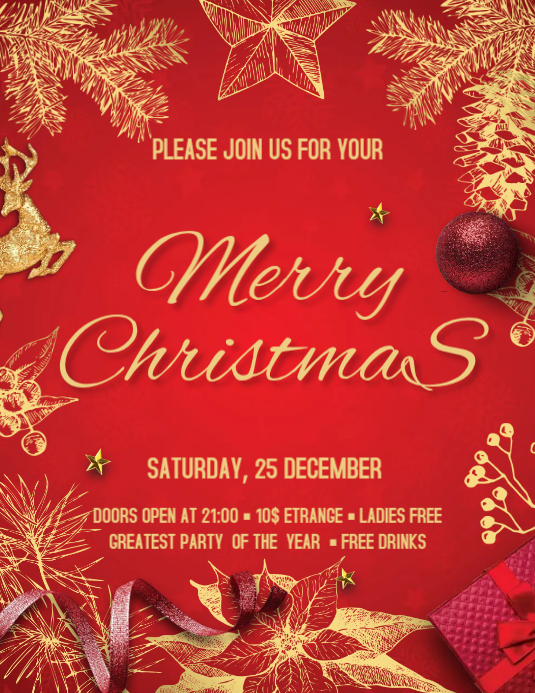 Pamflet Natal Templat | PosterMyWall