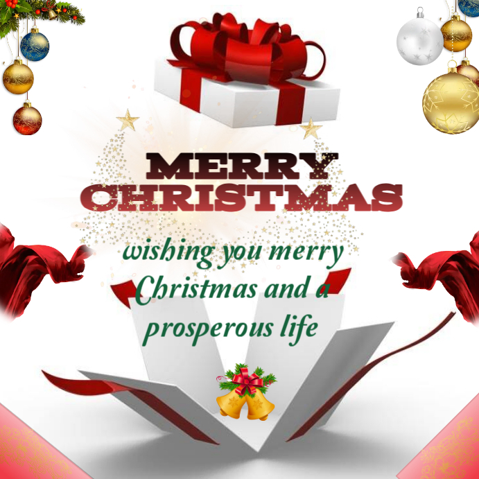 Plantilla de Christmas Greeting Instagram Ad | PosterMyWall