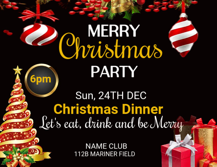 Christmas flyer Template | PosterMyWall
