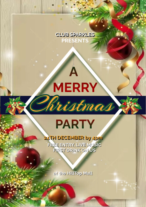 Christmas flyer Template | PosterMyWall