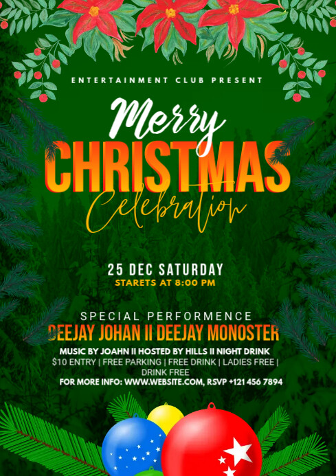 Christmas Flyer design Template | PosterMyWall