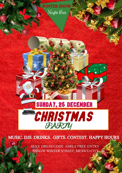 Christmas flyer Template | PosterMyWall