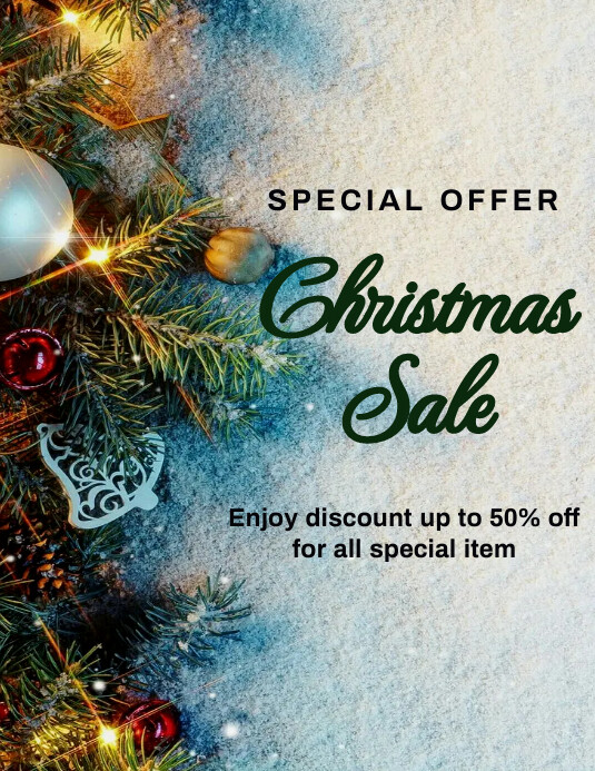 Christmas flyer template | PosterMyWall