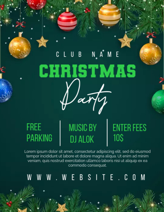 Christmas flyers Template | PosterMyWall