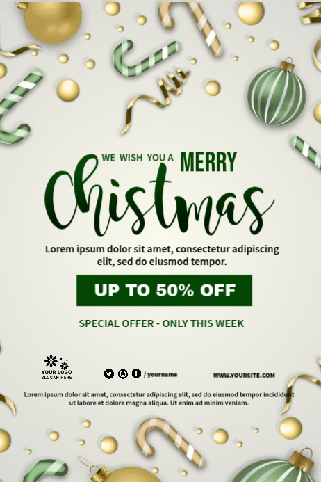 Christmas Flyers Template | PosterMyWall