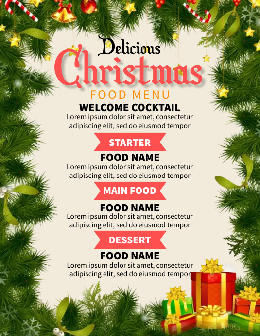 Christmas Food Ads Template | PosterMyWall