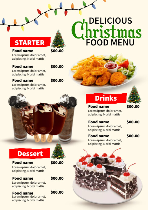 Plantilla de Christmas Food Ads | PosterMyWall