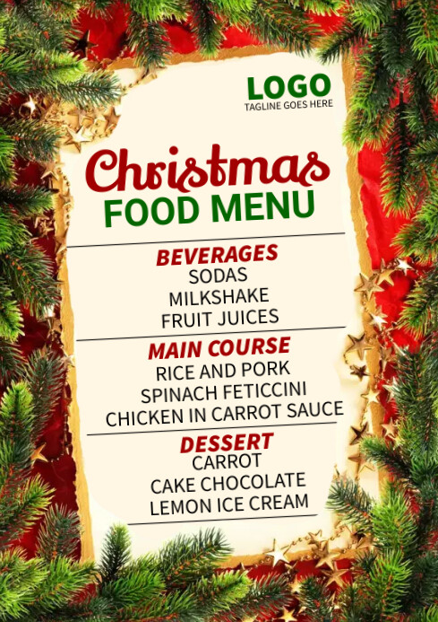 Christmas Food Ads Template | PosterMyWall