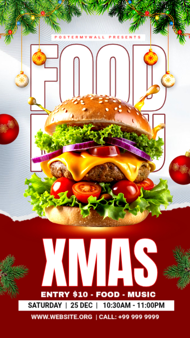 CHRISTMAS FOOD MENU Template | PosterMyWall