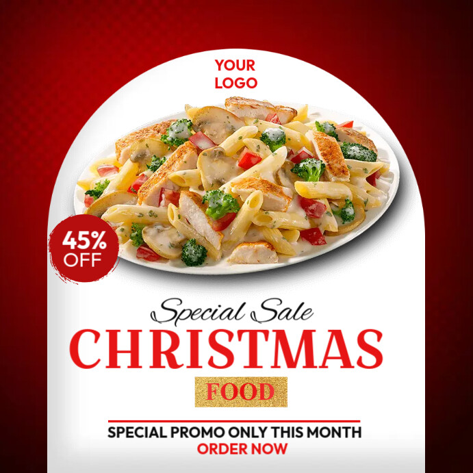 Christmas Food Menu Template | PosterMyWall
