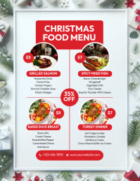 Christmas Food Menu Flyer Template | PosterMyWall