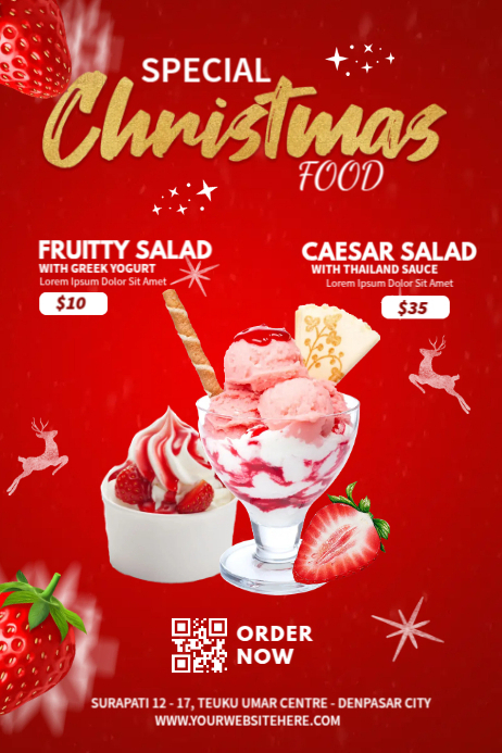 Christmas Food Poster Template | PosterMyWall