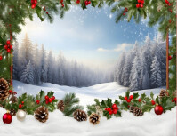 Christmas frame background template | PosterMyWall
