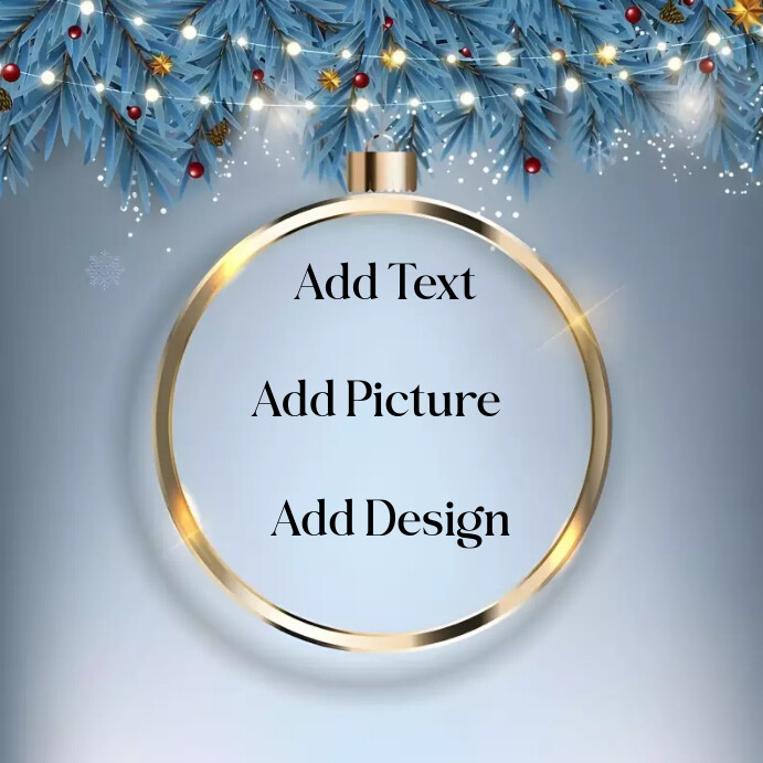 Plantilla de Christmas Frame | PosterMyWall