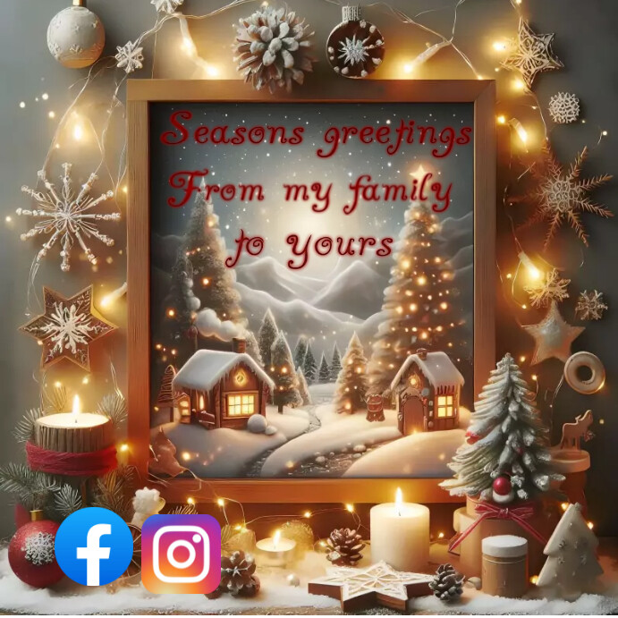 Christmas frame Template | PosterMyWall