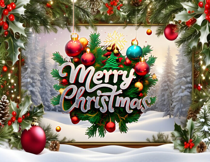 Copy of Christmas frame template | PosterMyWall