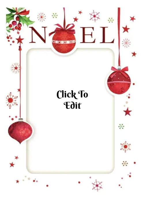 CHRISTMAS FRAME TEMPLATE | PosterMyWall