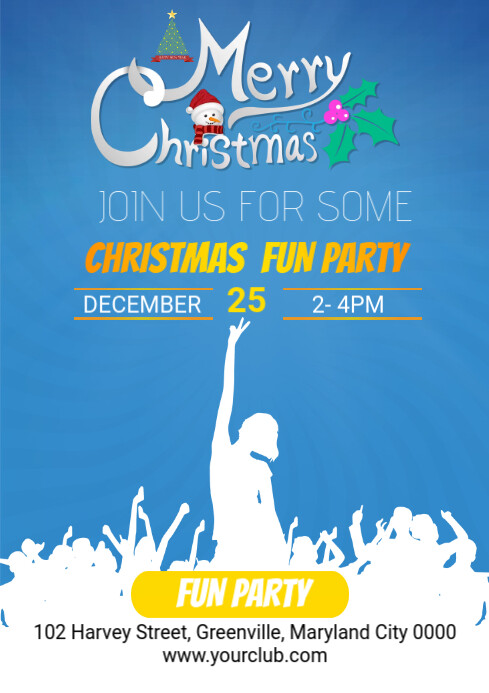 christmas fun party Template | PosterMyWall