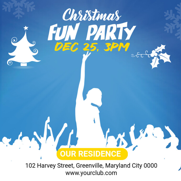 Copy of christmas fun party | PosterMyWall