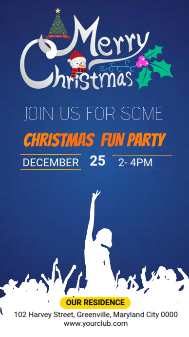Christmas fun party Template | PosterMyWall