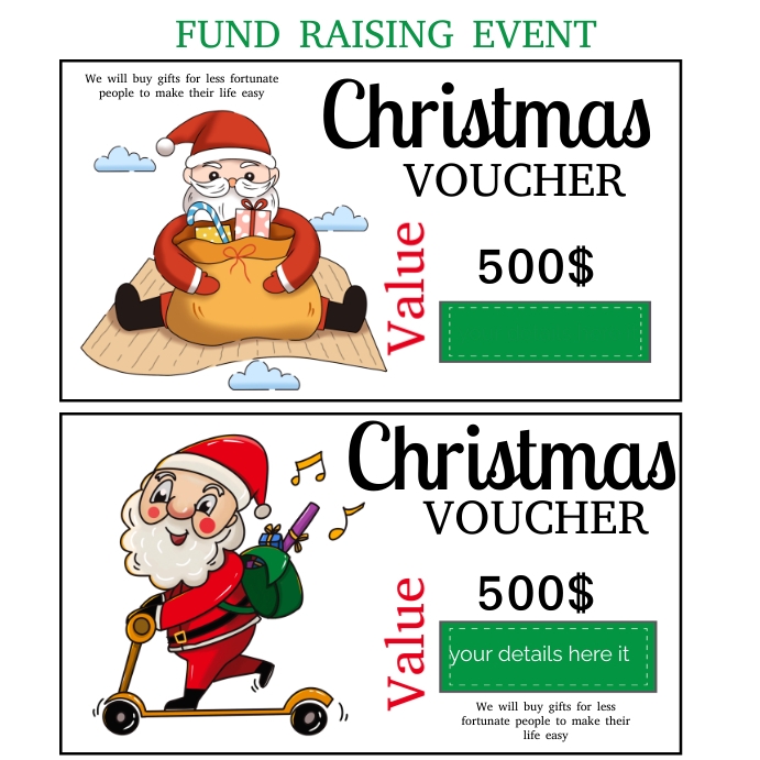 christmas fund raising poster Template | PosterMyWall