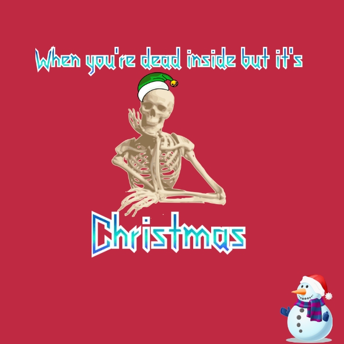 Christmas funny bones Template | PosterMyWall