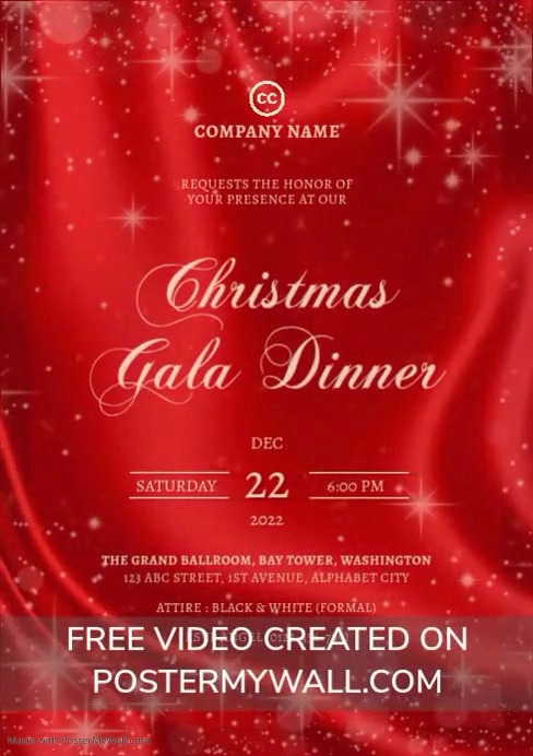 Christmas Gala Invitation Template | PosterMyWall