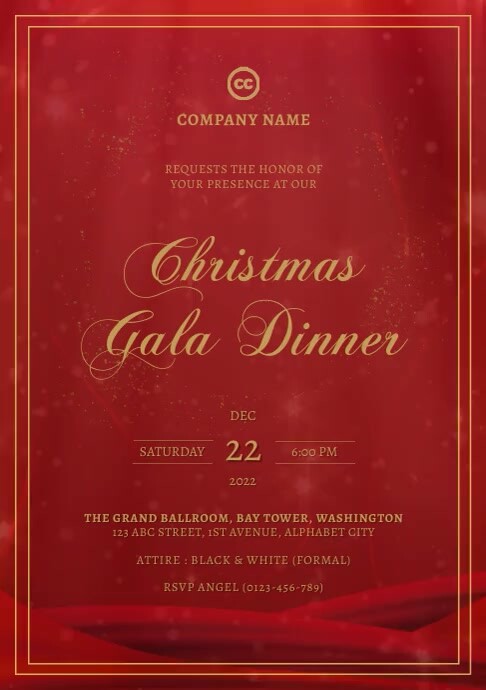 Copy of Christmas Gala Invitation Template | PosterMyWall