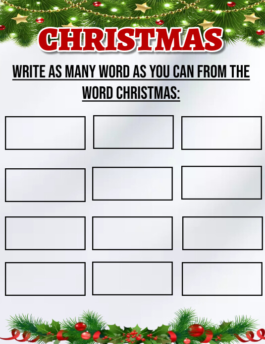 Christmas game design template | PosterMyWall