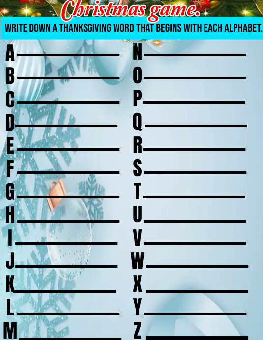 Christmas game design template | PosterMyWall