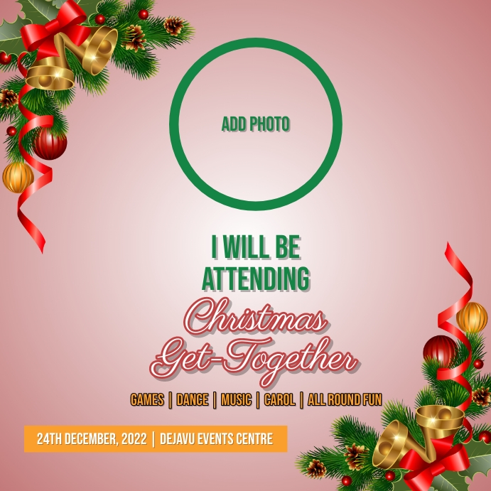 Plantilla de Christmas Get-Together (1) | PosterMyWall