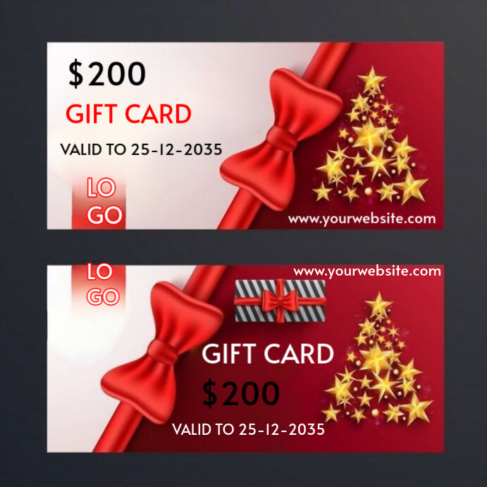 Christmas gift card design and template | PosterMyWall