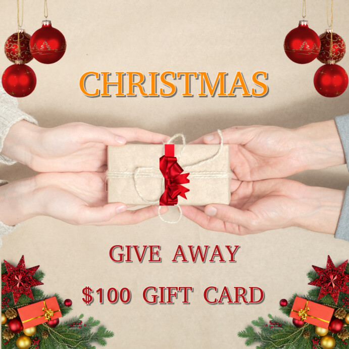 Christmas gift card Template | PosterMyWall