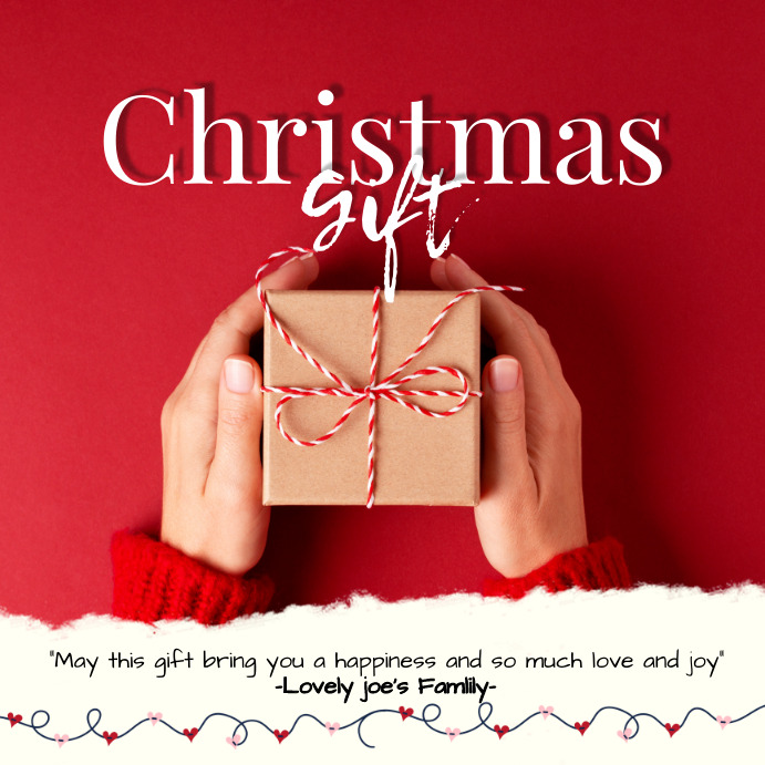 Christmas Gift Card Template | PosterMyWall