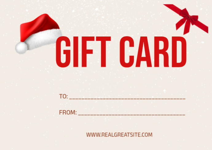 Christmas gift card Holiday gift card Template | PosterMyWall