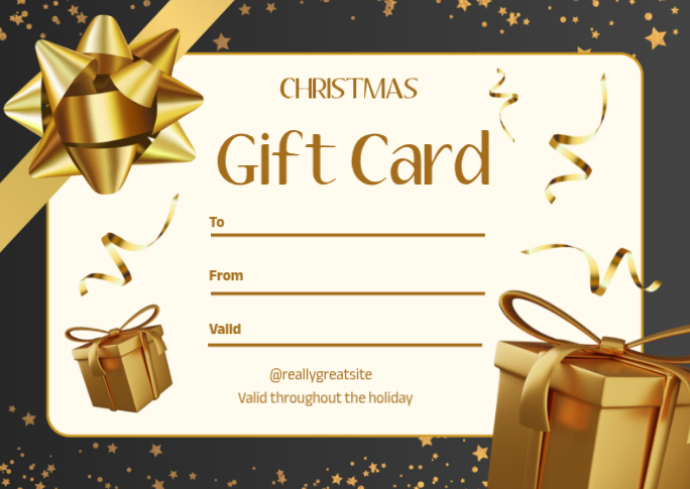 Christmas Gift Certificate Christmas Voucher Template | PosterMyWall