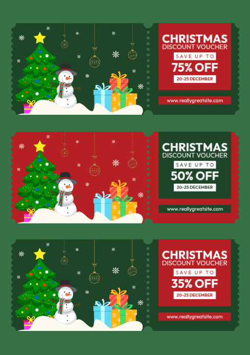 Christmas gift coupon Template | PosterMyWall