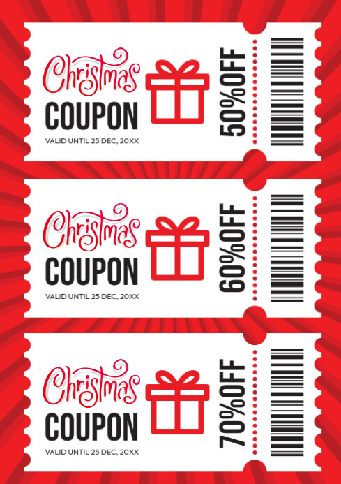 Christmas Gift Coupon Template | PosterMyWall