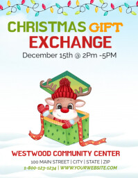 Christmas Gift Exchange Template | PosterMyWall