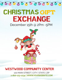 Christmas Gift Exchange Template | PosterMyWall