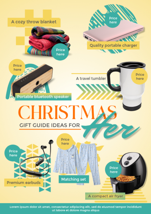 Christmas Gift Guide Template | PosterMyWall