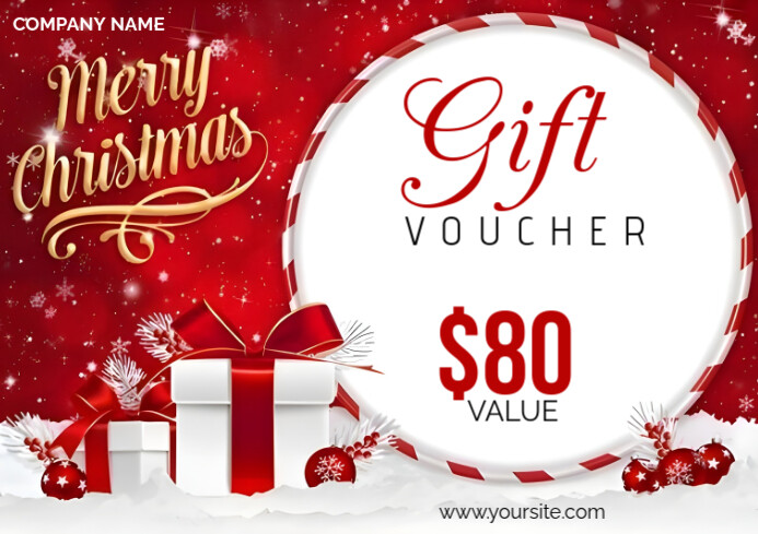 Christmas gift voucher Template | PosterMyWall